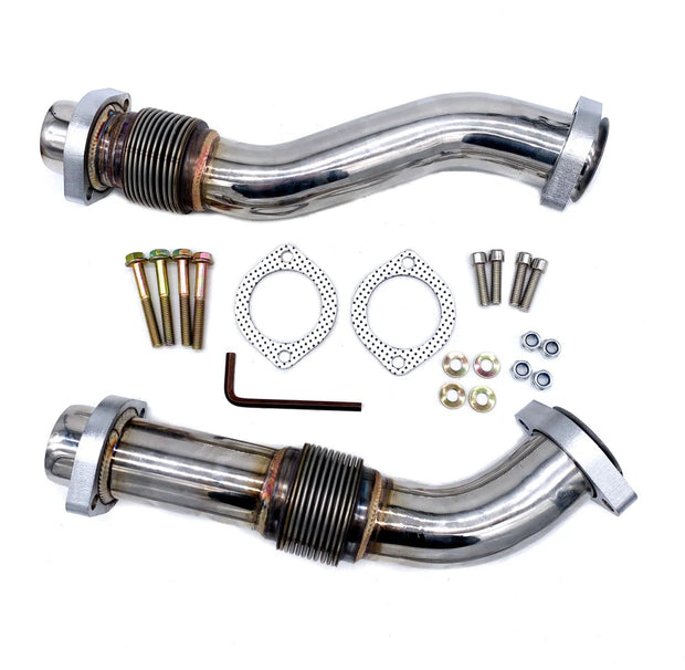 ODAWGS Diesel Bellowed Up Pipes | 7.3 Powerstroke | 321 Stainless Steel ...